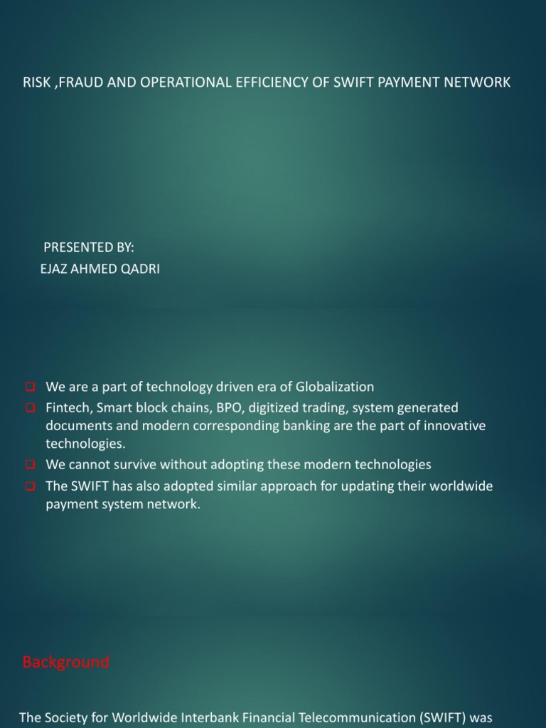 SWIFT Payment Network Challenges | PDF | Letter Of Credit | Payment System