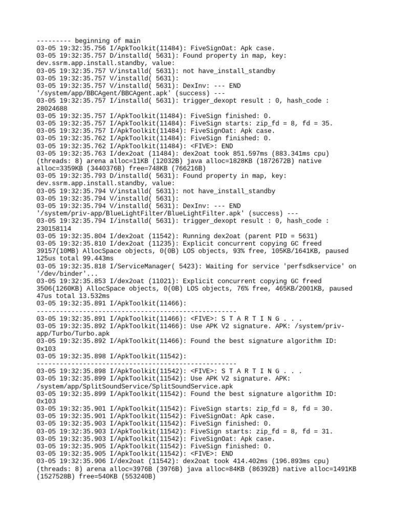 Logcat CSC Update Log | PDF