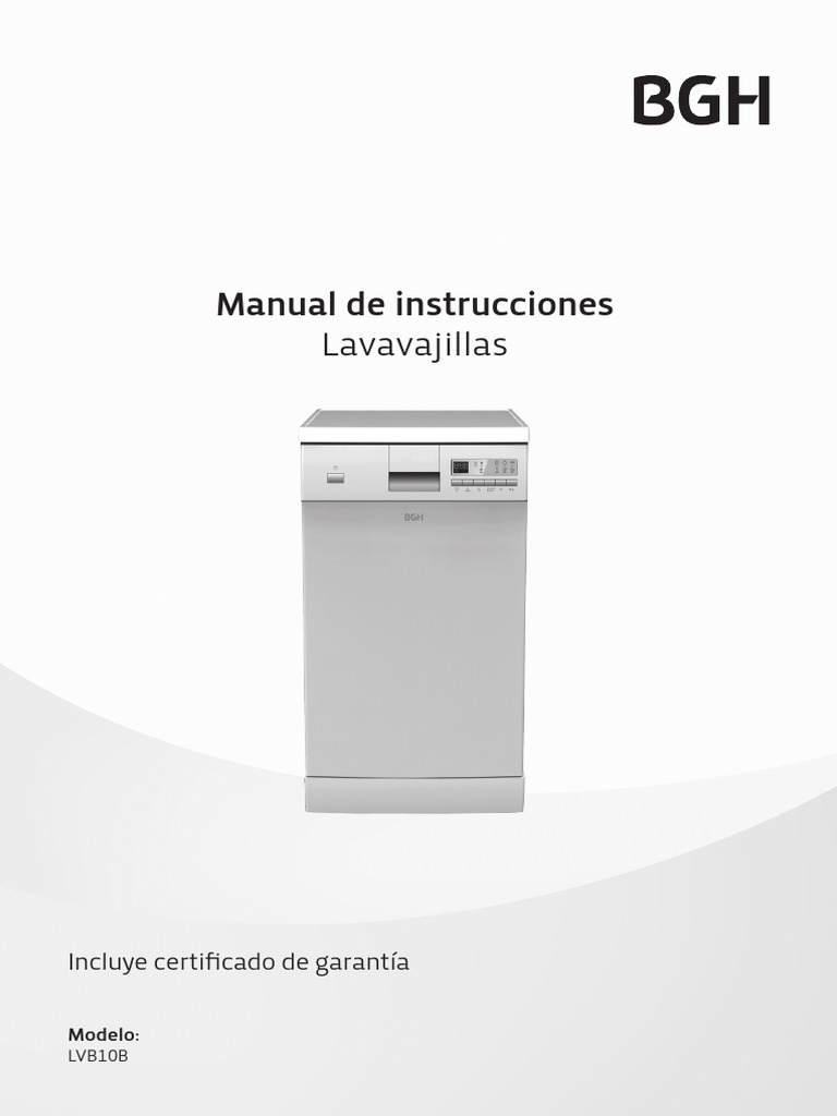 Manual Lavavajillas LVB10B FINAL | PDF
