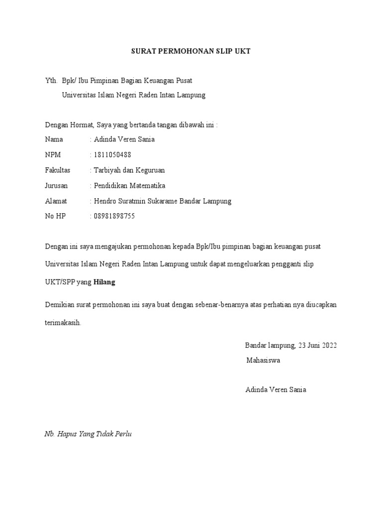 Slip Ukt Hilang Ditelan Bumi | PDF