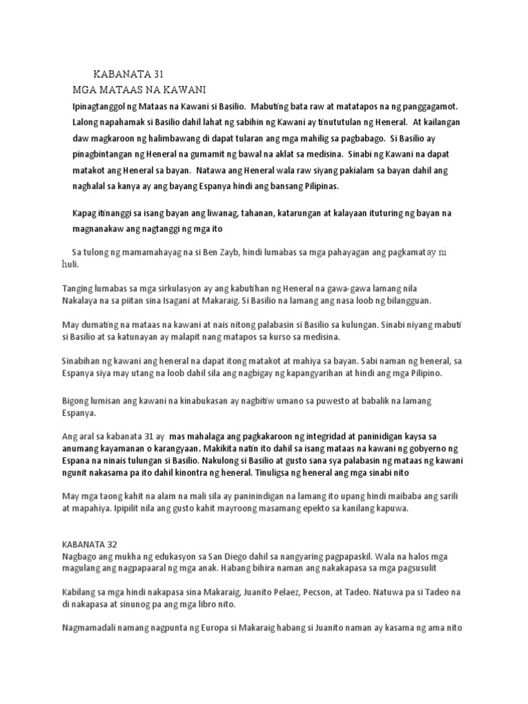 Kabanata 30 35 | PDF