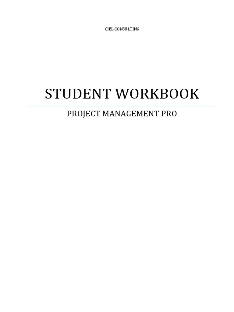 PMP Student Workbook | PDF | Project Management | Business