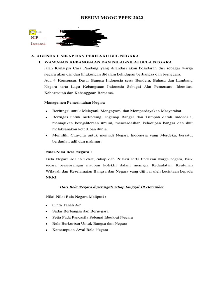 Resum Mooc PPPK 2022 | PDF