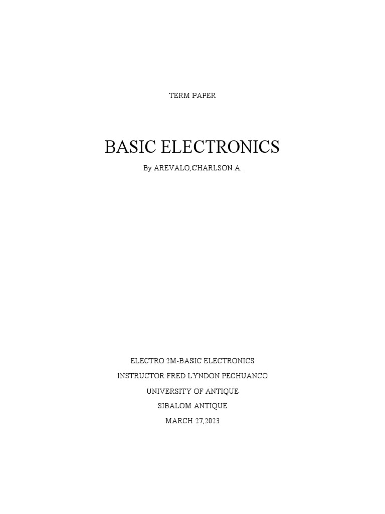 Electro Final | PDF | Field Effect Transistor | Semiconductors