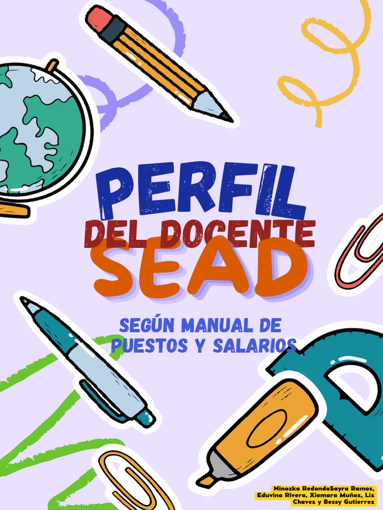 Perfil Del Docente Sead-1 | PDF | Planificación | Maestros