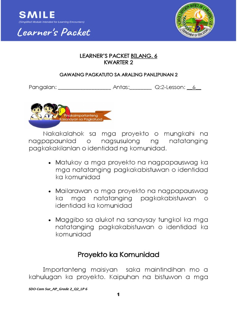 Ap2 Q2 W6 SLP Rinconada | PDF