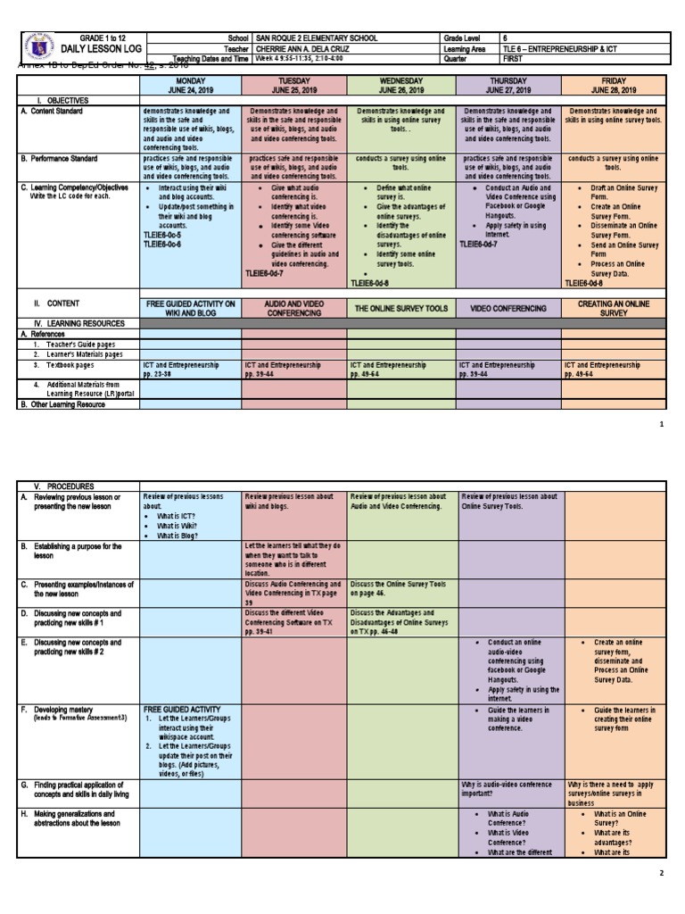 DLL Tle-Ict Week 4 | PDF