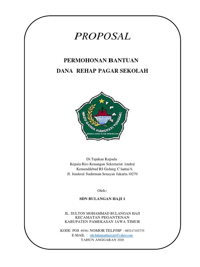 Proposal Pagar Sekolah | PDF