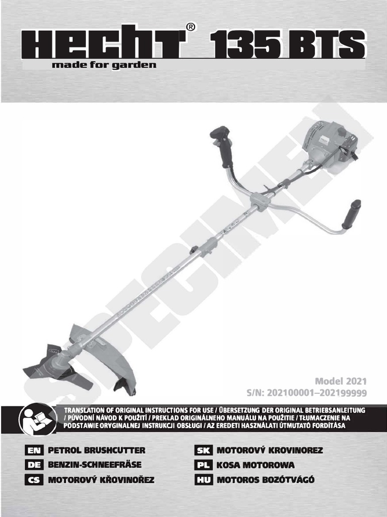 Návod Manual Hecht 135 Bts 2021 CZ - Ocr | PDF