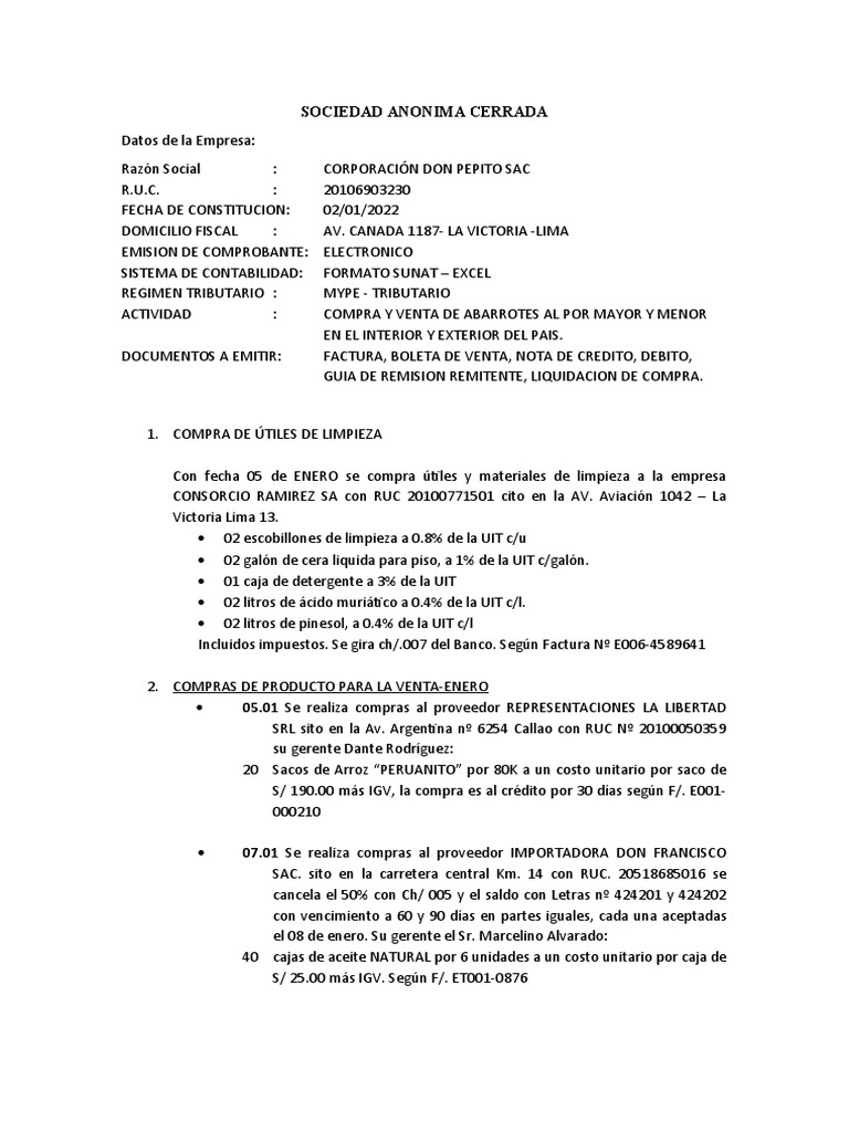 Caso Práctico 02 - v2 - Registro de Compras | PDF | Economias | Servicios financieros