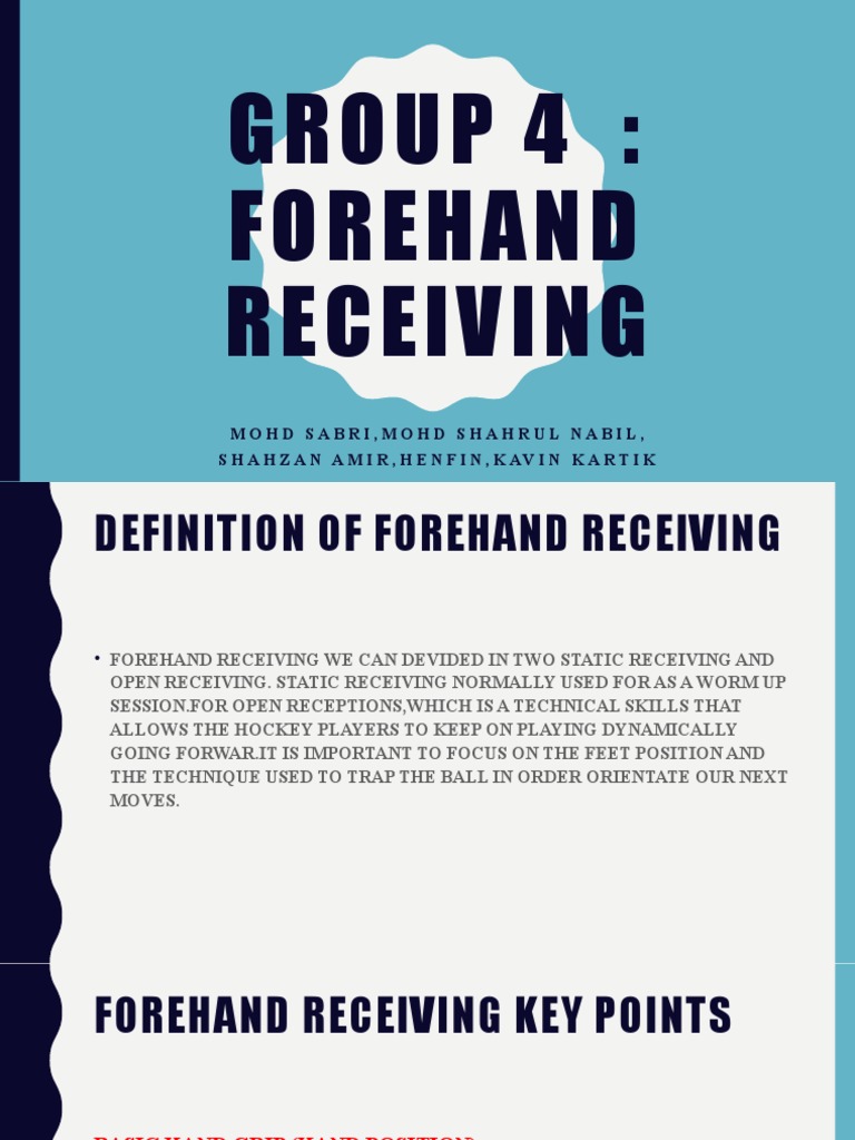 Forehand Receiving Techniques Guide | PDF