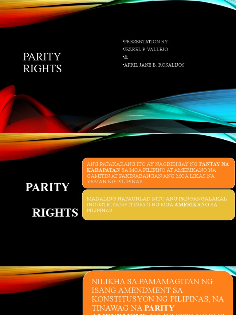 Parity Rights | PDF