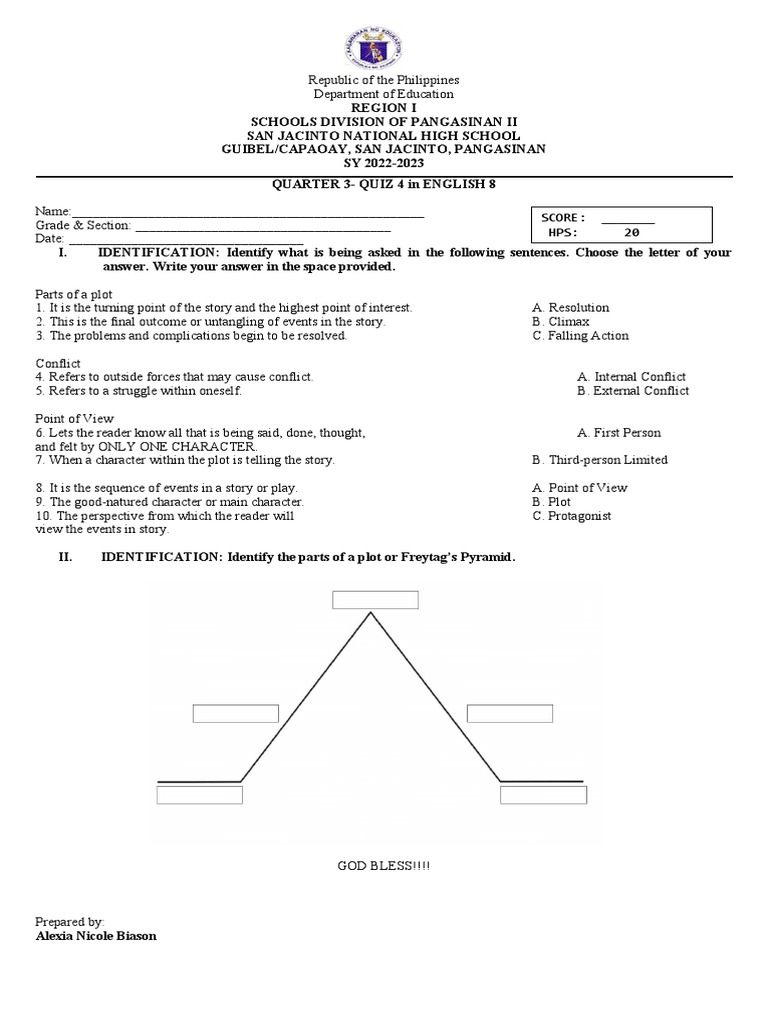 G8Q3M4 Quiz Final | PDF