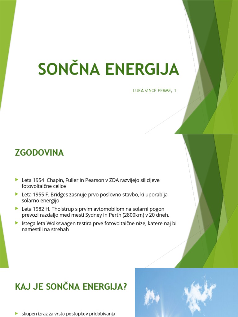 Sončna Energija | PDF
