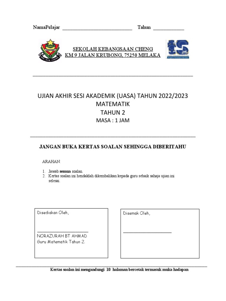 Uasa MT THN 2 | PDF