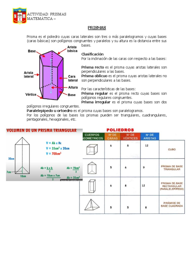 Tercero Prisma | PDF | Geometría Elemental | Programación lineal