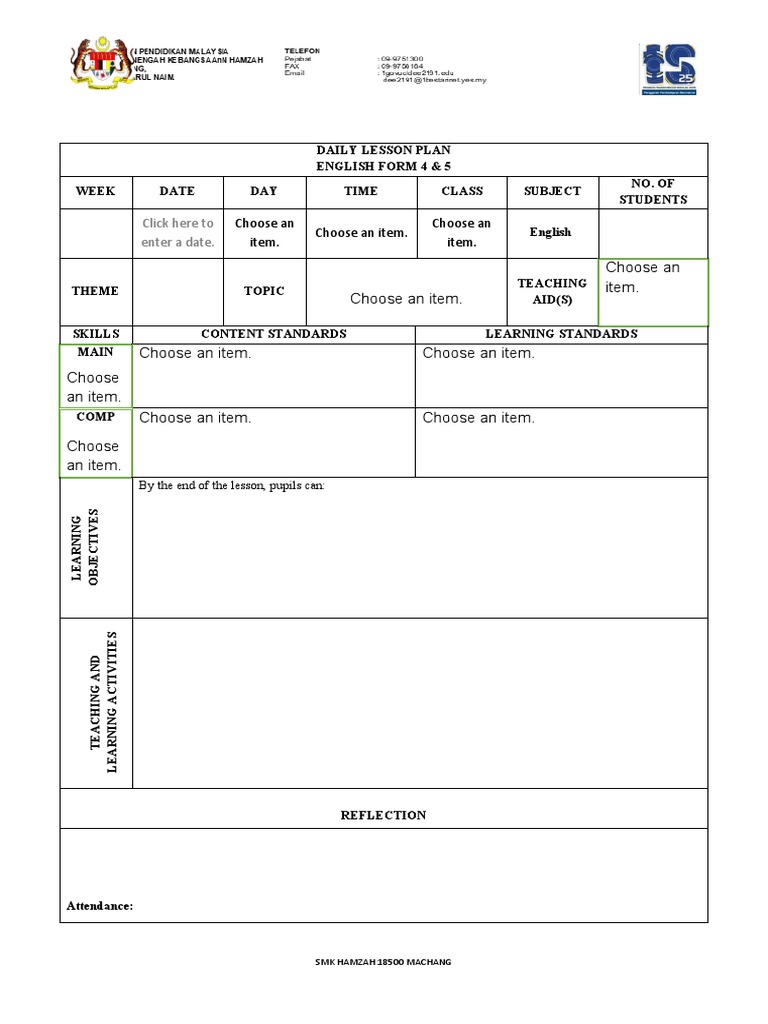 Lesson Plan Upper Form 2023 | PDF | Lesson Plan | Communication
