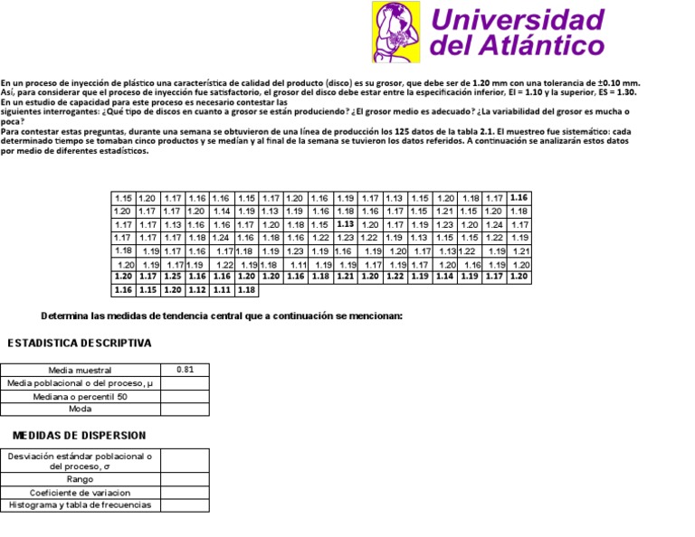 Ejercicio Calidad | PDF