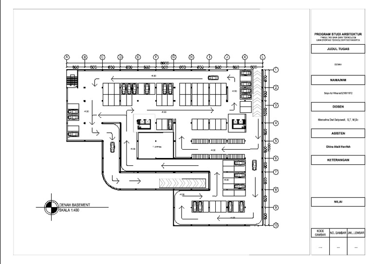 Denah Basement Skala 1:400 | PDF