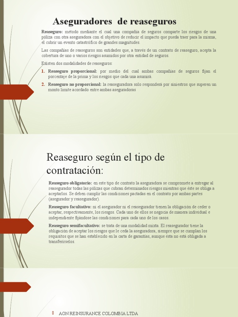 Compañías de reaseguros | PDF