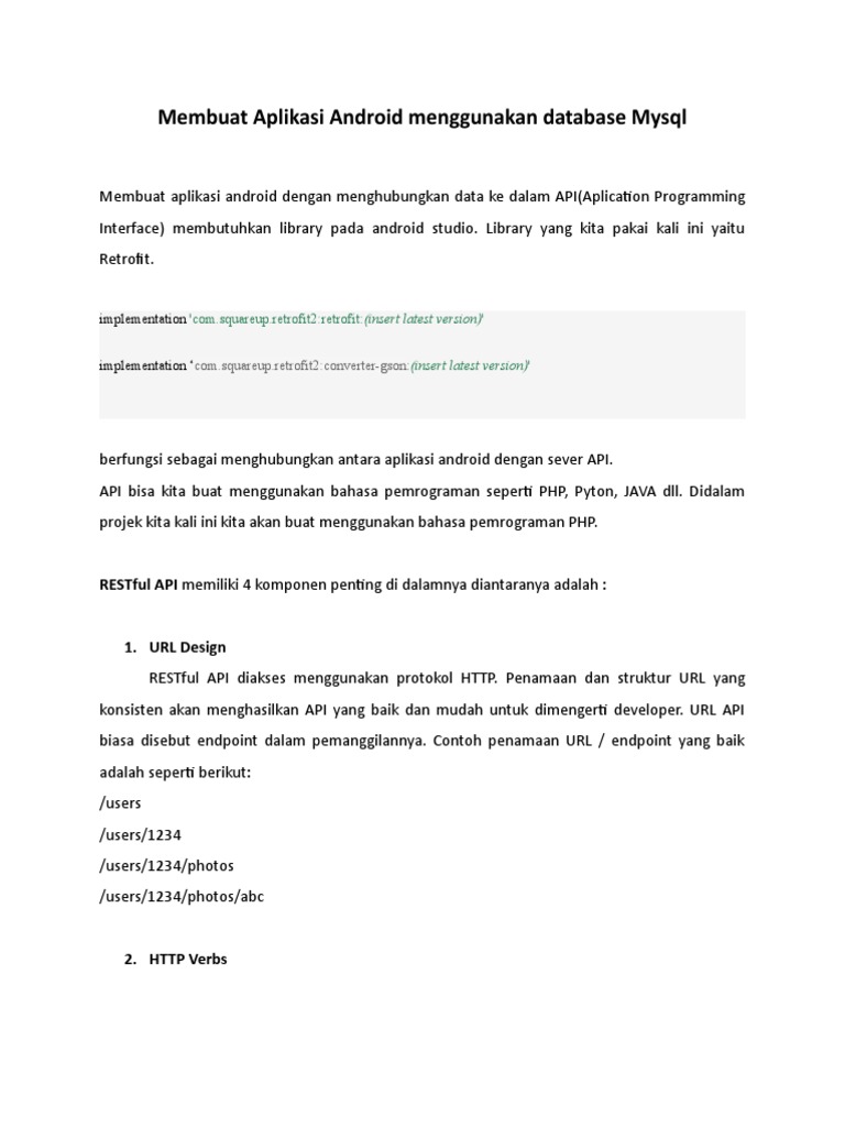 Pemrograman Deklaratif Android Mysql Part 1 | PDF