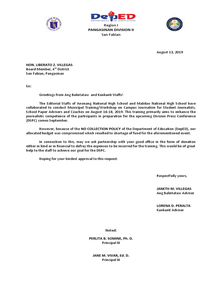 Solicitation Letter | PDF