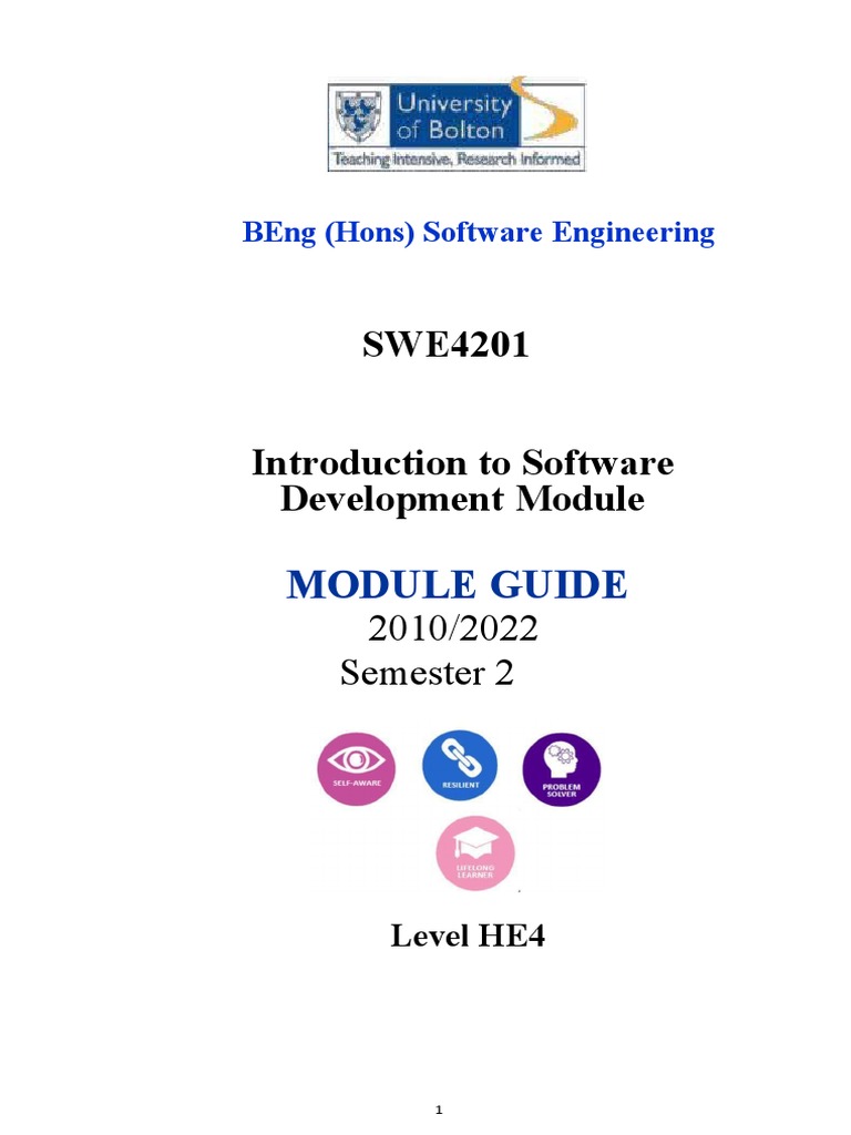 SWE4201 Module Guide Software Development - 21-2022 | PDF