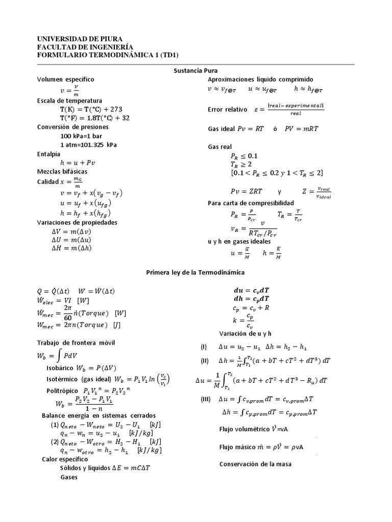Formulario TD1 p4 | PDF