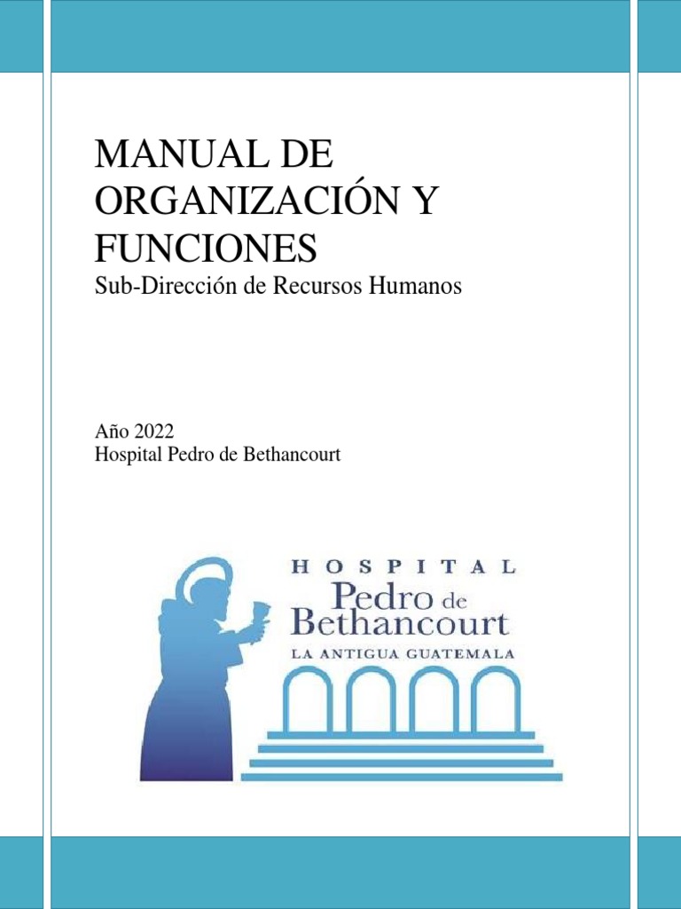 MANUAL DE ORGANIZACIÓN Y FUNCIONES nov. 2021 | PDF