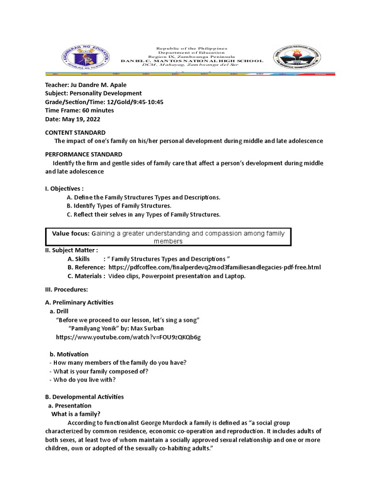 Lesson Plan Perdev Cot | PDF