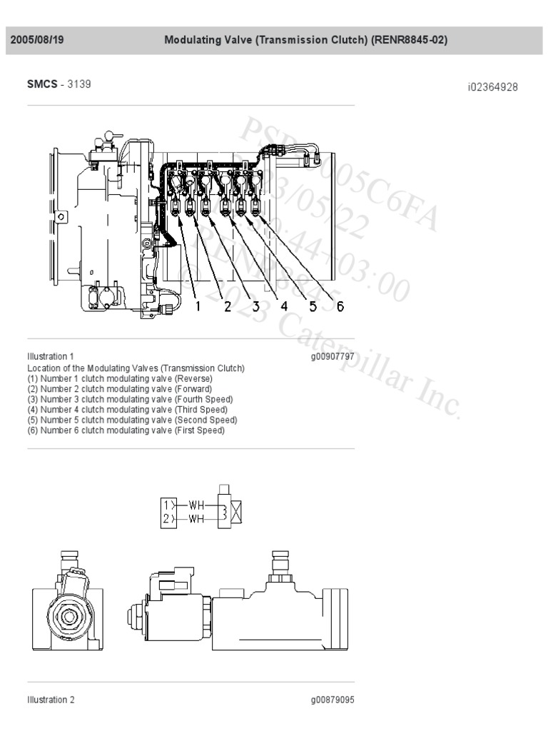 966H Transmission Modulatiopn Valve | PDF | Clutch | Electricity