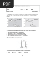 Grade 8 Physics Worksheet | PDF | Velocity | Speed