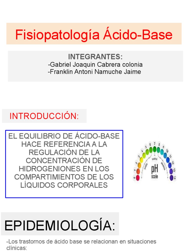 Fisiopatología Ácido Base | PDF