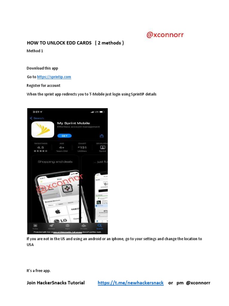 How To Unlock Edd Cards | PDF | Mobile App | Computing