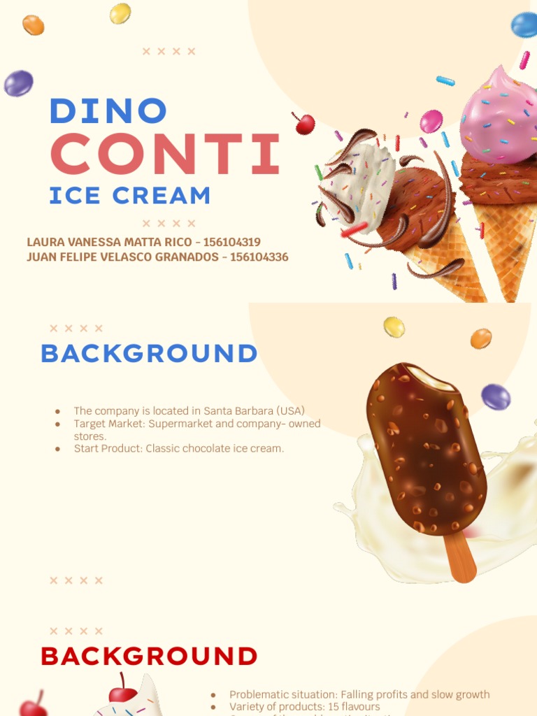 Dino Conti Ice Cream | PDF | Sales | Cost