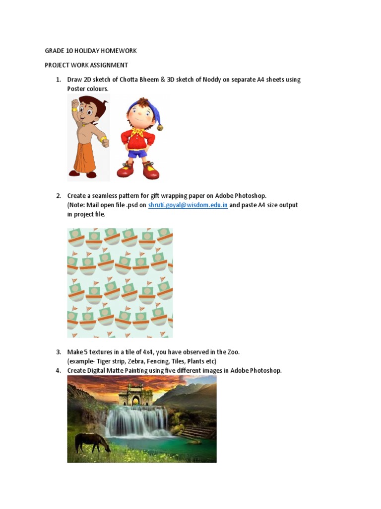 Grade 10 Holiday Homework | PDF