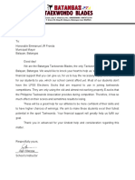 Request Letter For The Baranggay Tanod | PDF