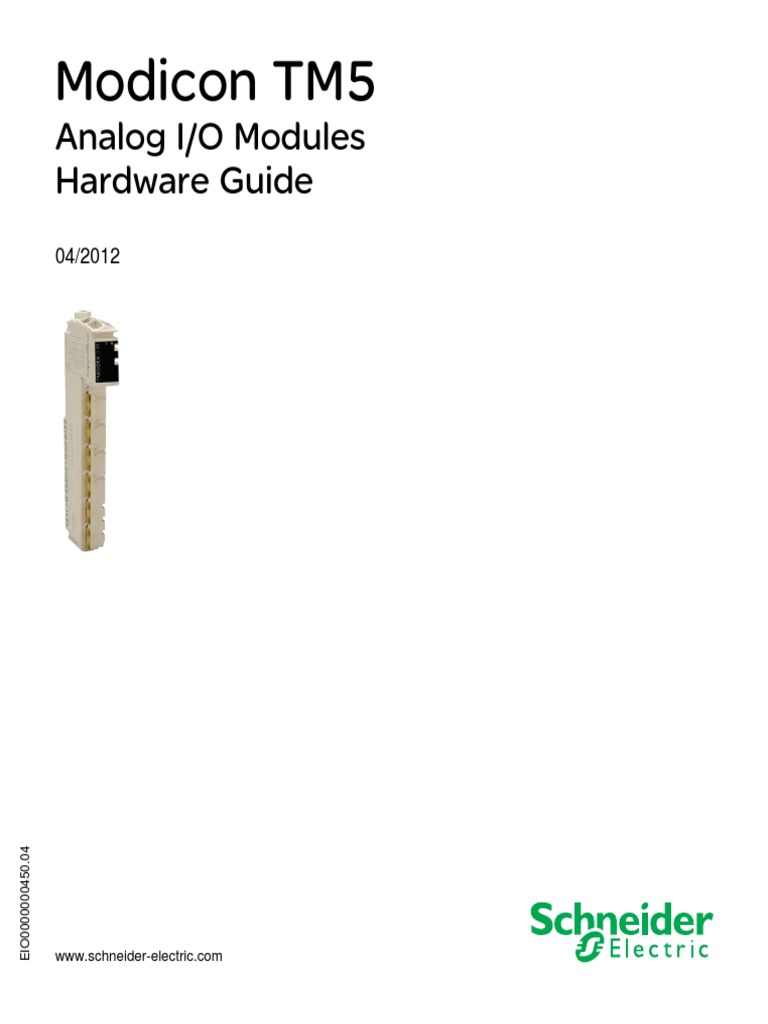 PLC - Modicon Tm5 - Analog IO Modules | PDF | Electrical Connector ...