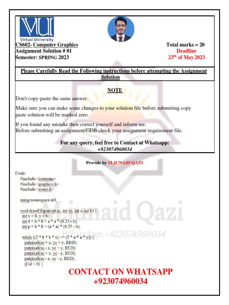 CS602-Assignment No.1 Solution by M.junaid Qazi | PDF