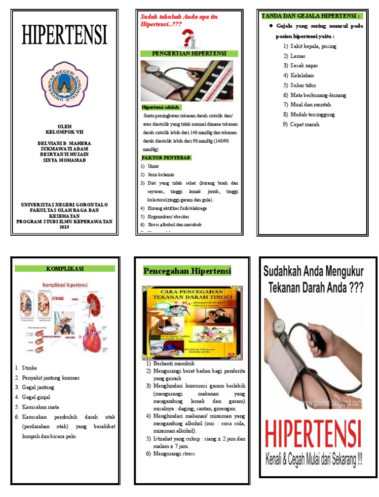 Leaflet Hipertensi | PDF