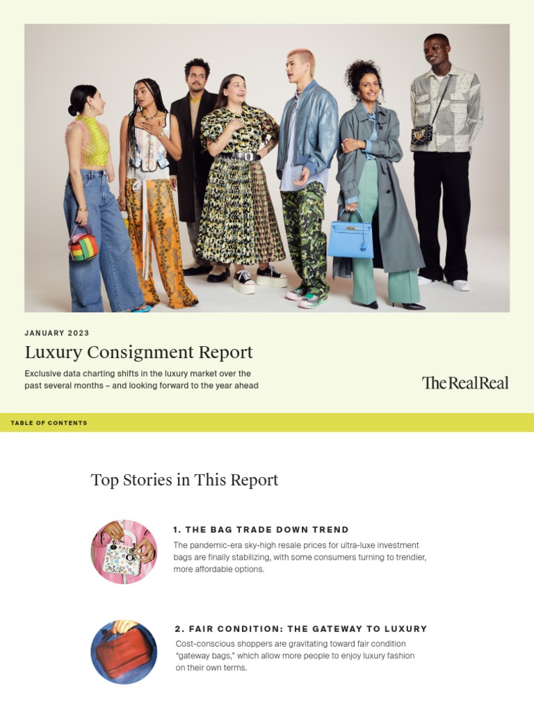 TRR Consignment Report 2023 | PDF | Millennials | Luxury Goods