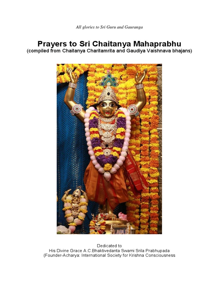 Chaitanya Mahaprabhu Prayers | PDF | Krishna | Hinduism