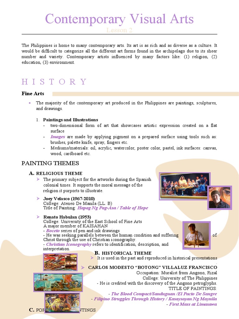 Contemporary Visual Arts | PDF