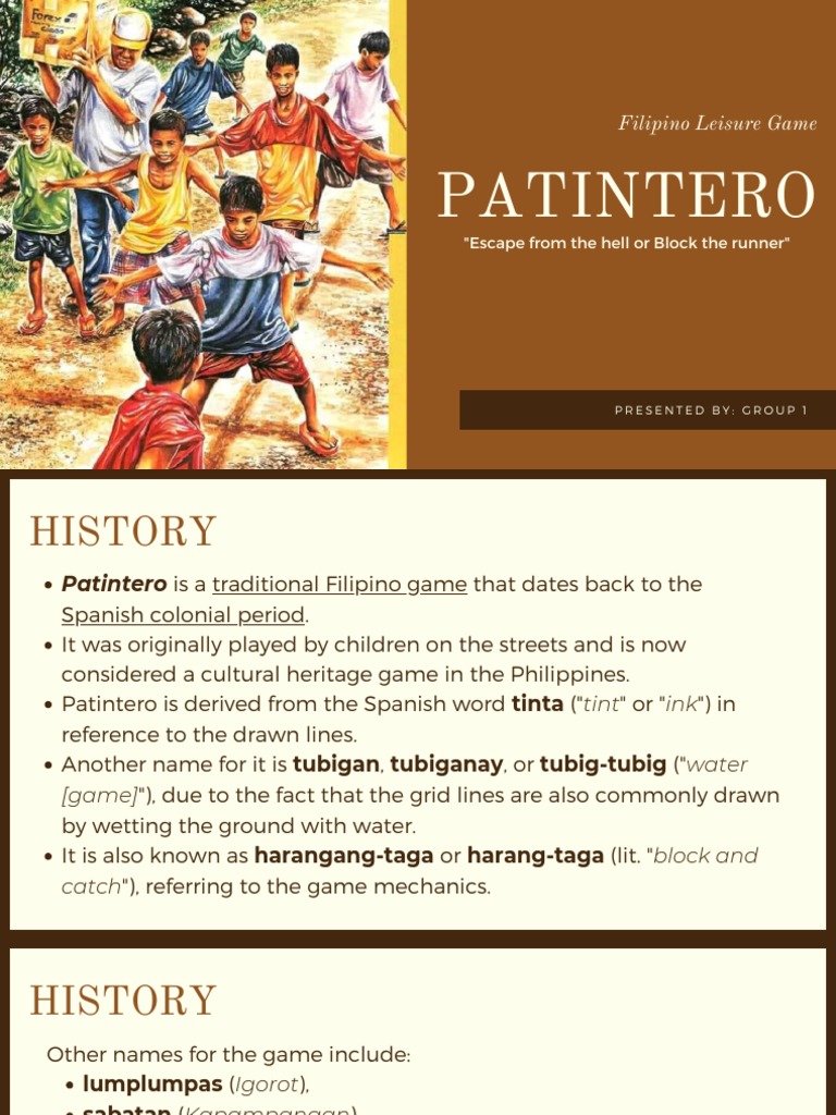 Patintero GROUP 1 | PDF