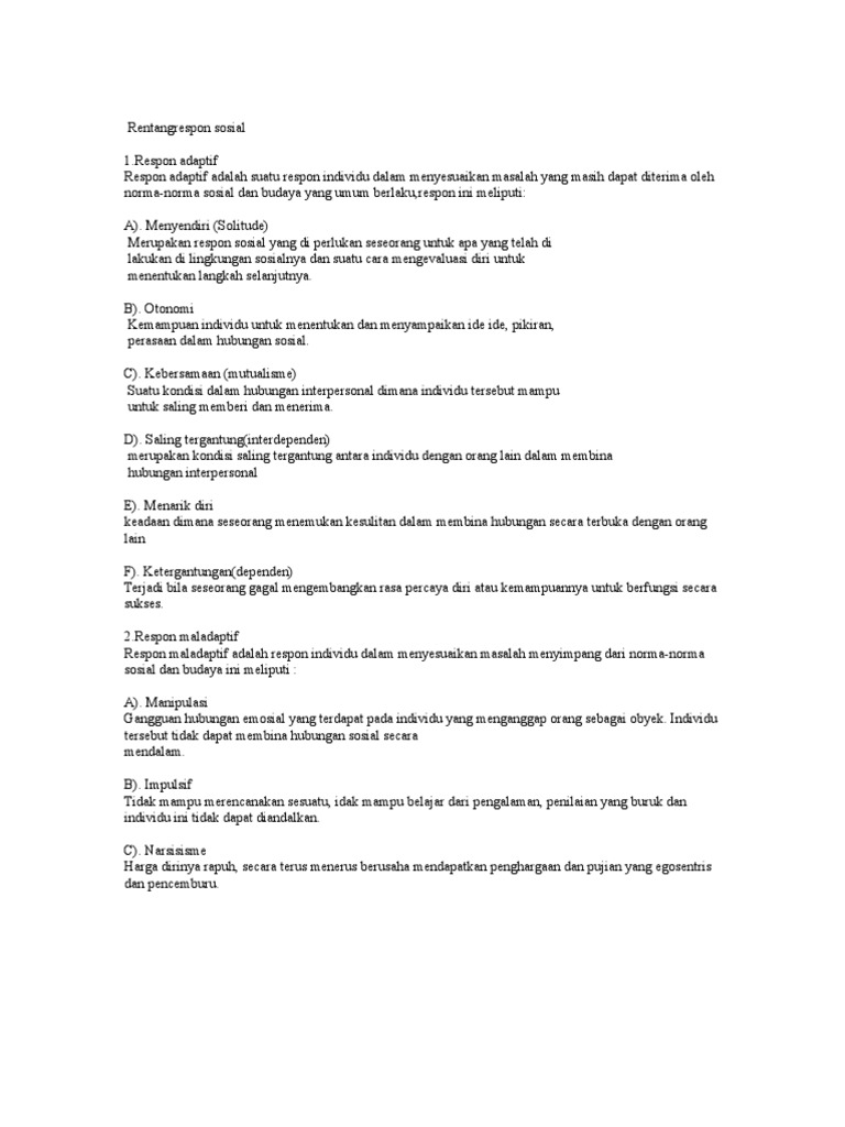 rentang respon | PDF