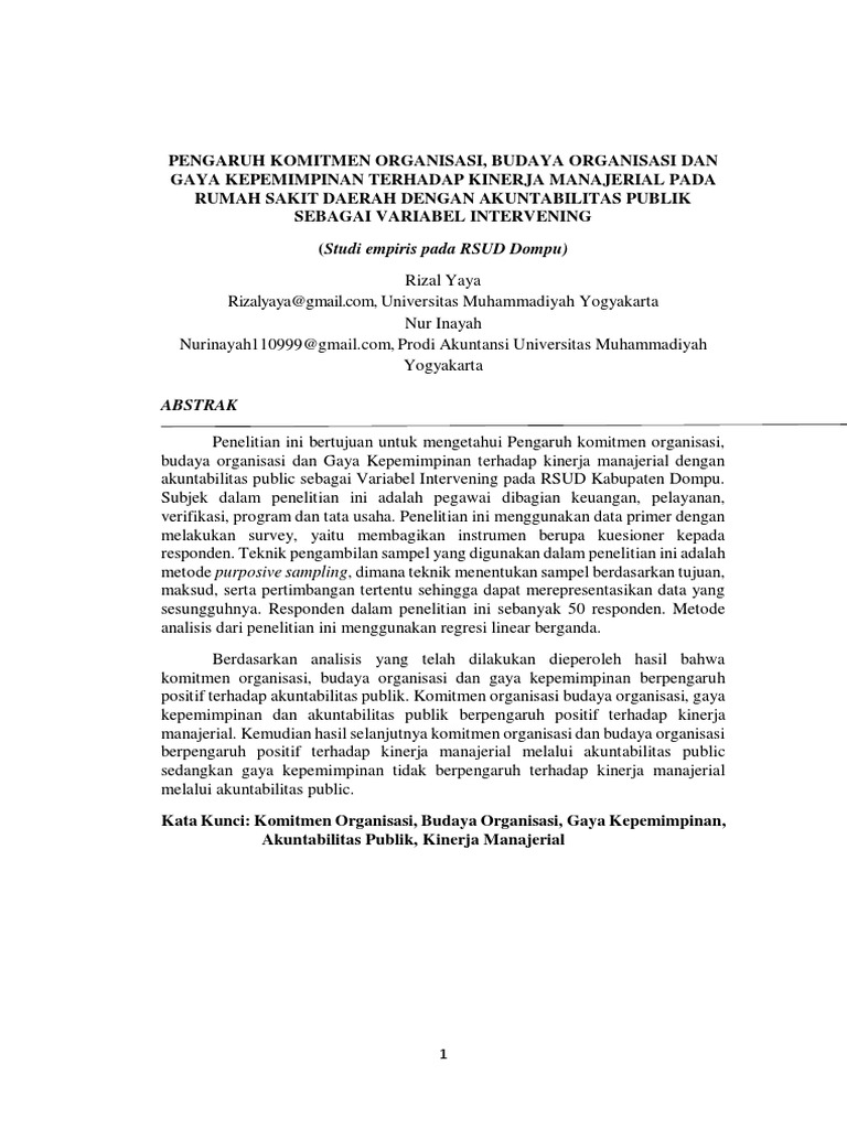 K. Naskah Publikasi - Nur Inayah | PDF