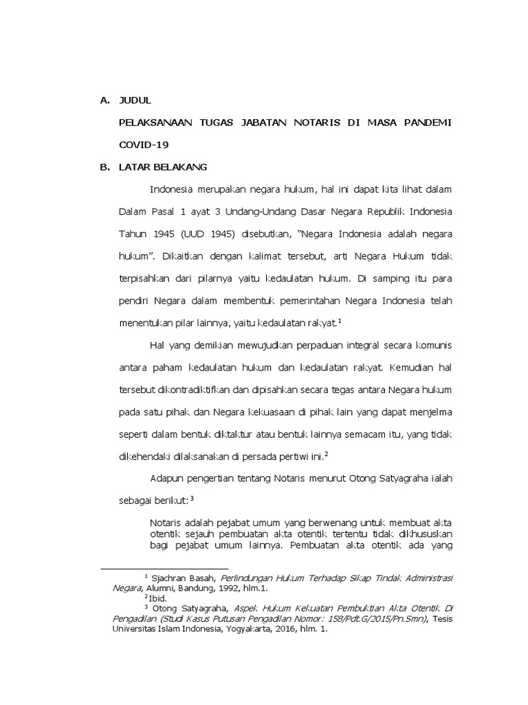 Bismillah Proposal S2 Notaris (FIXXXX) | PDF