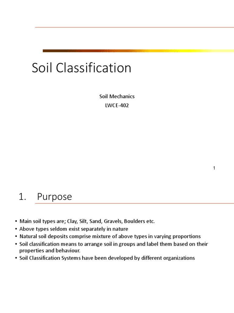 Unified Soil Classification Guide | PDF
