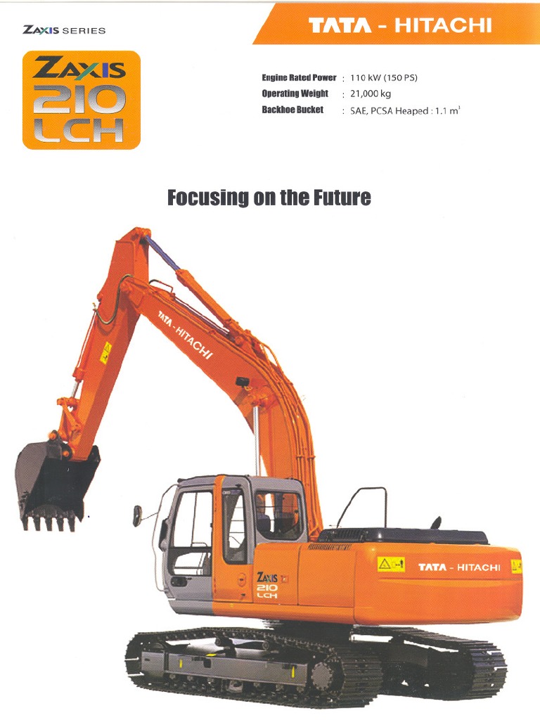 TATA HItachi Zaxis 210LC Catalogue_20110531051729 | PDF