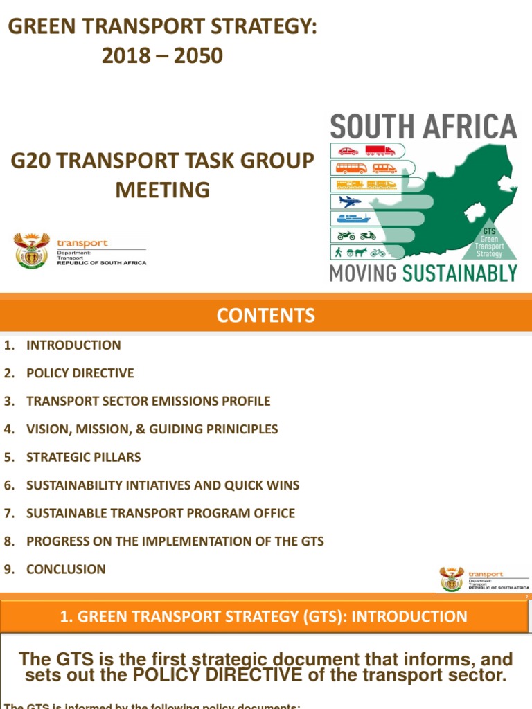 Green Transport Strategy 2018 2050 | PDF | Sustainable Transport ...